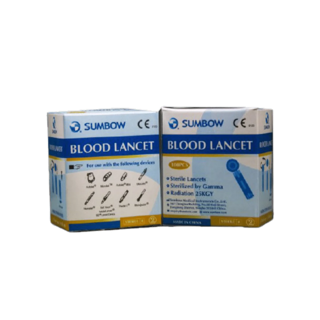 Sumbow Blood Lancets Pack Of 100 Pieces – G-Care Medical Supplies